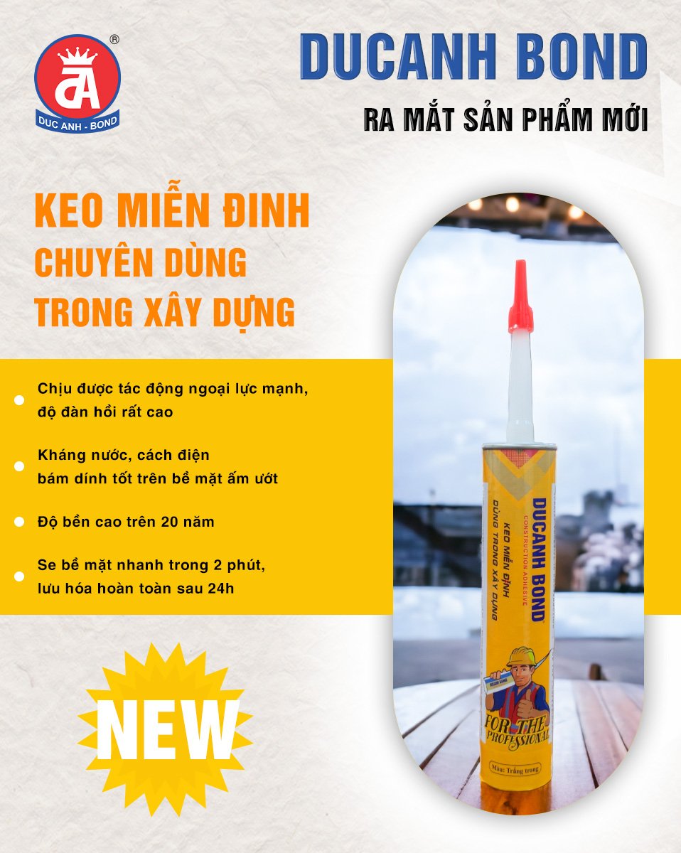 Hướng dẫn sử dụng Keo miễn đinh DUCANH BOND đúng kỹ thuật và hiệu quả cao
